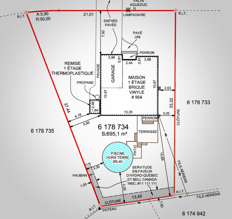 Certificat de localisation - Bérard Tremblay arpenteurs-géomètres
